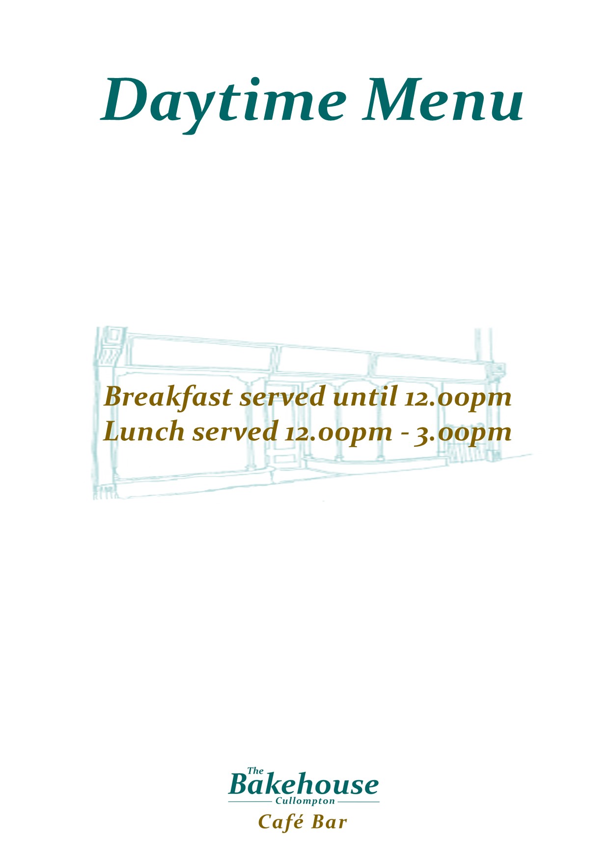 Menus 2025 – The Bakehouse Cullompton